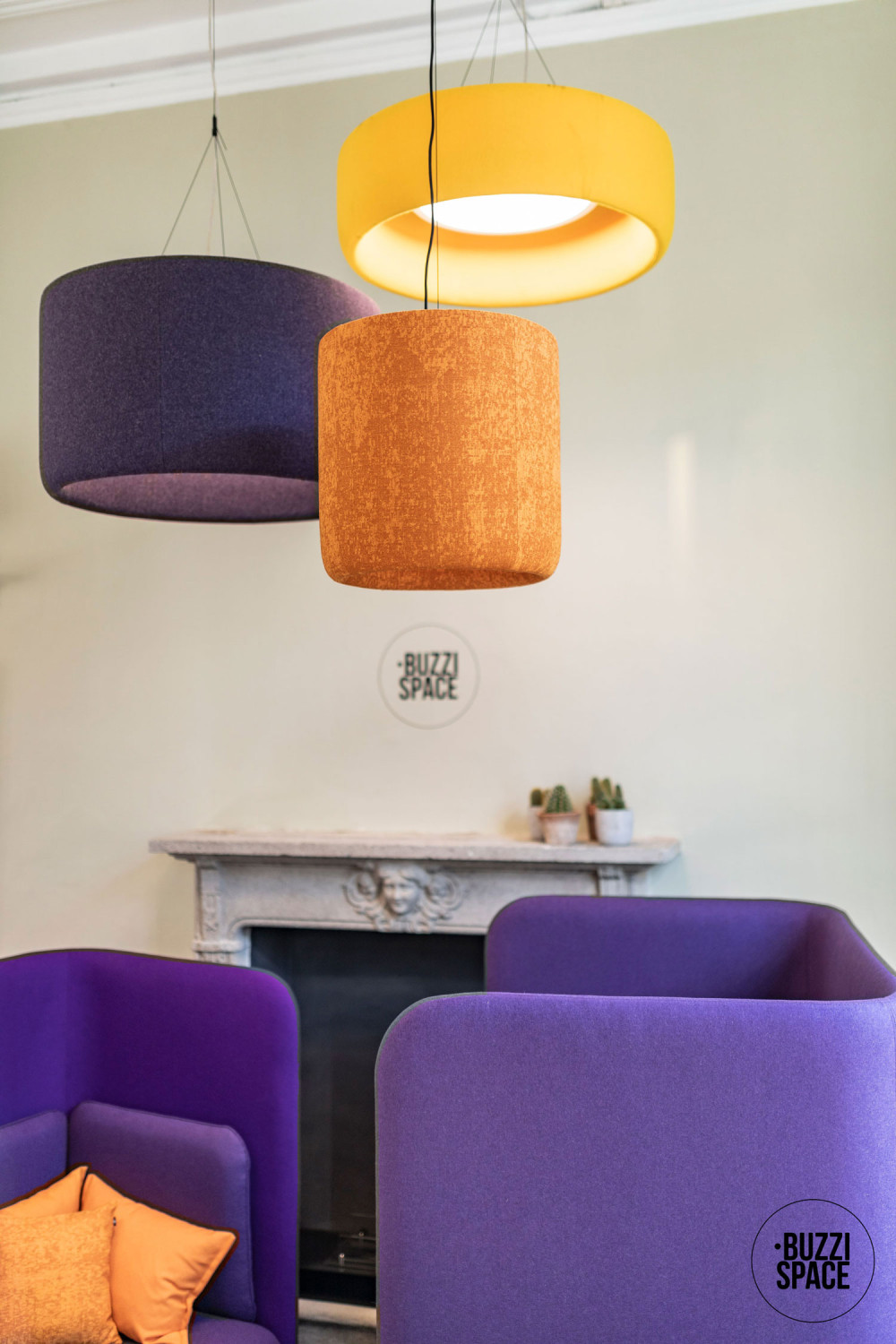 Quiet Mark | BuzziSpace BuzziJet Acoustic Pendant Lighting